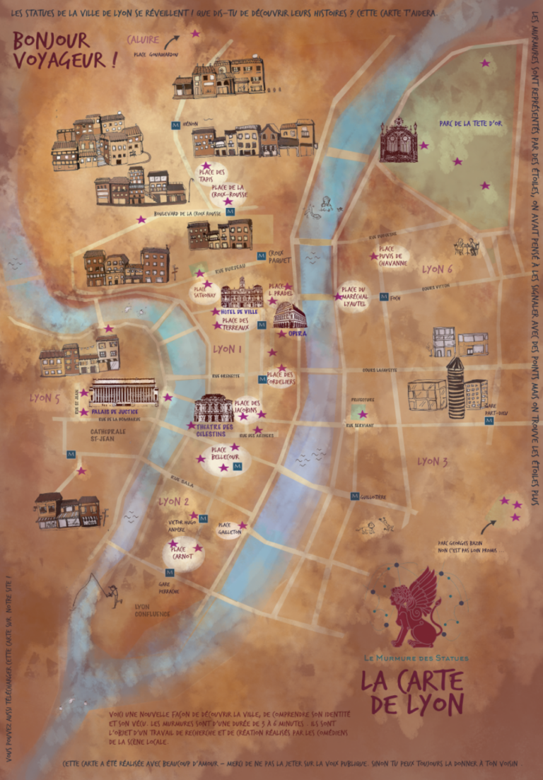 Carte de Lyon 2016 - Tourisme Culturel