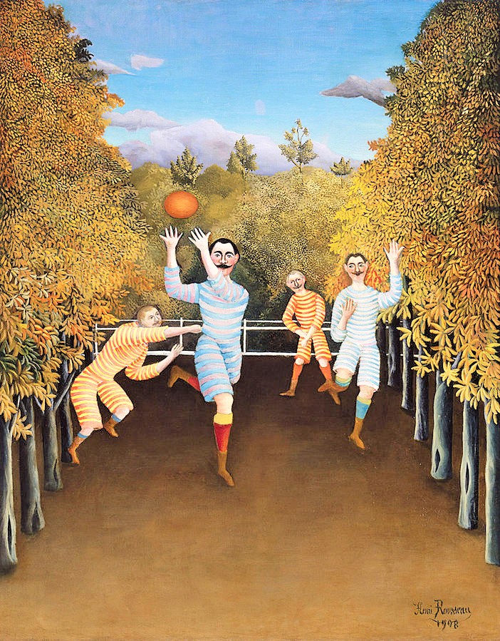 Henri Rousseau Joueurs de football 1908 - Tourisme Culturel